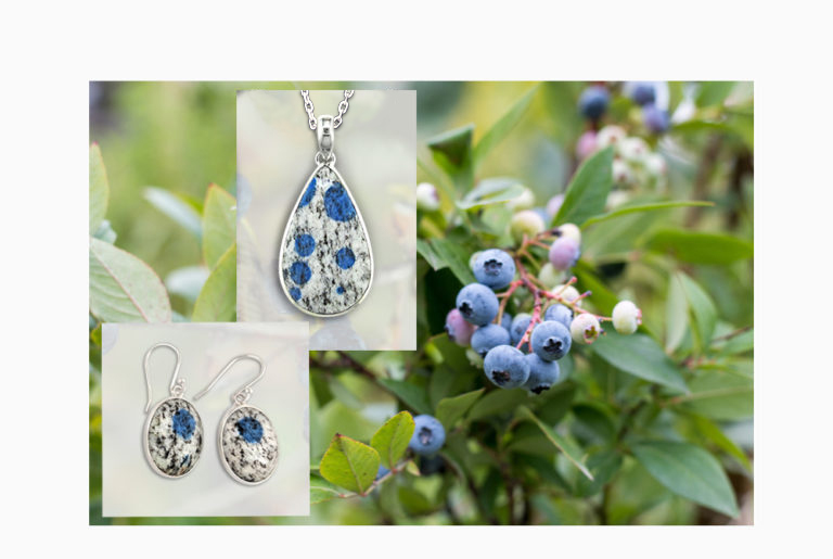 Maine Blueberry Stone Necklaces - Cross Jewelers
