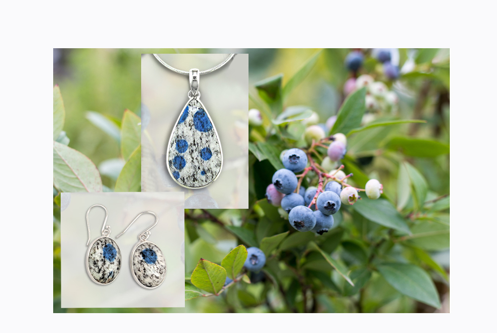 Maine Blueberry Stone Necklaces - Cross Jewelers