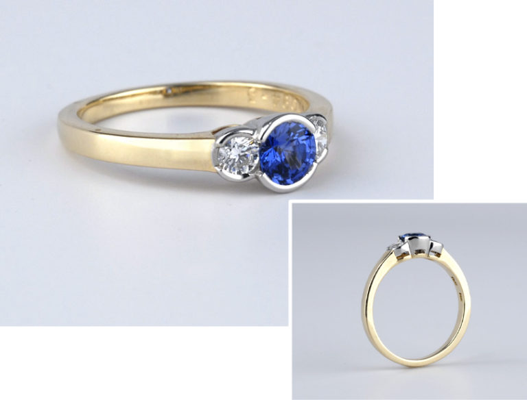 Summer Girl Blue Sapphire & Diamond Ring - Cross Jewelers