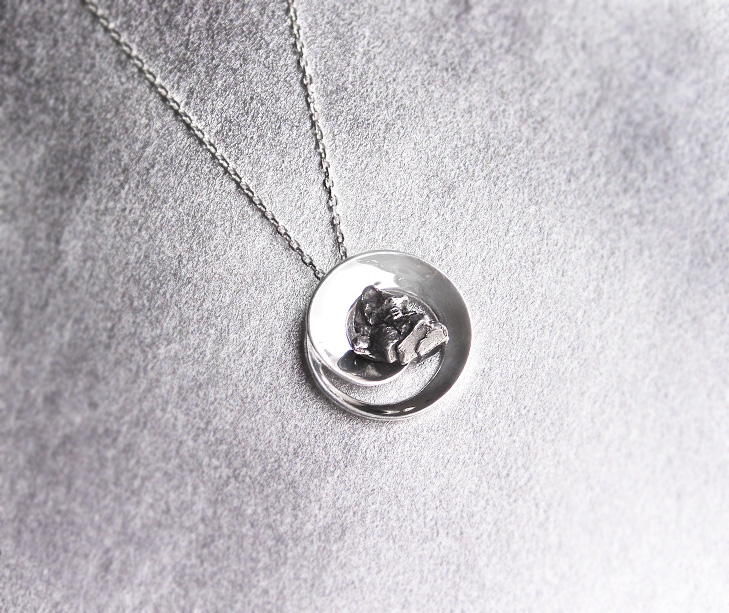 Galaxy Meteorite Necklace - Cross Jewelers