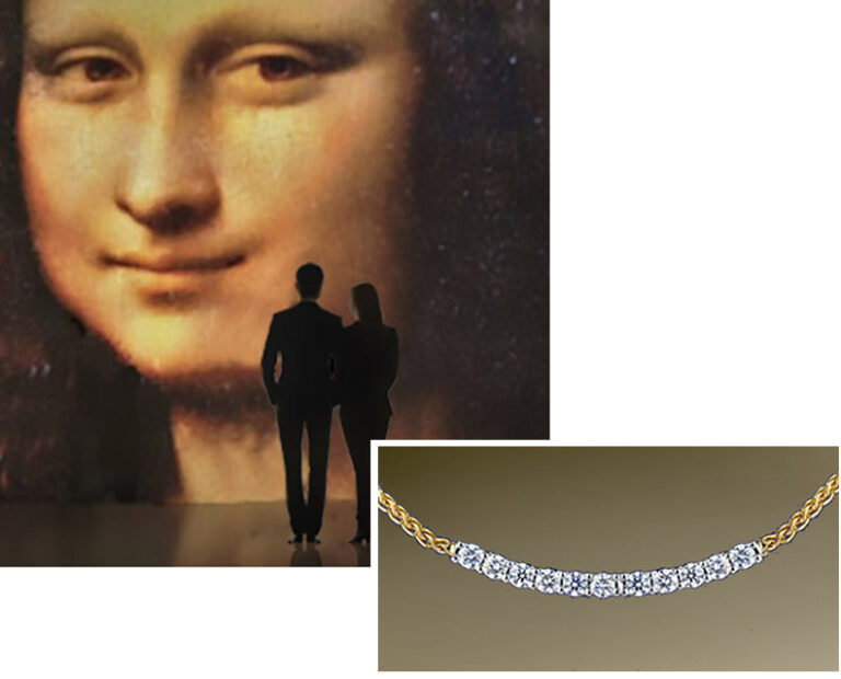 Mona Lisa Smile Diamond Necklace - Cross Jewelers